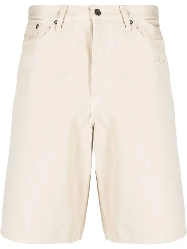 Off-White Canvas Shorts - Neutrals