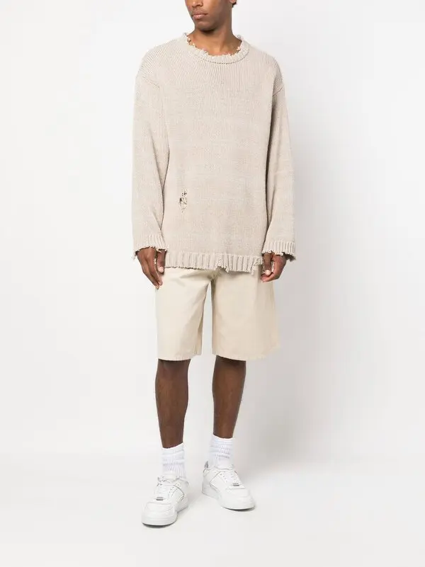 Off-White Canvas Shorts - Neutrals