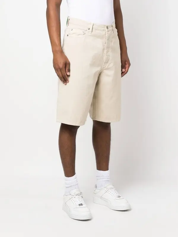 Off-White Canvas Shorts - Neutrals