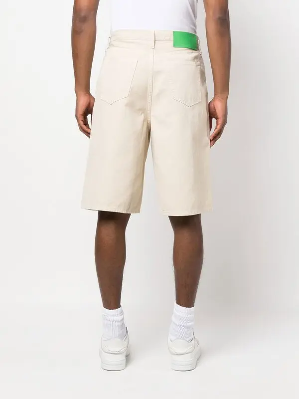 Off-White Canvas Shorts - Neutrals