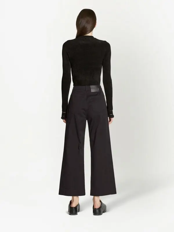 Proenza Schouler White Label Cropped Cotton Twill Culottes