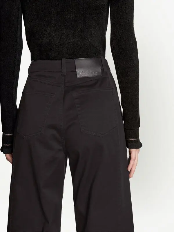 Proenza Schouler White Label Cropped Cotton Twill Culottes