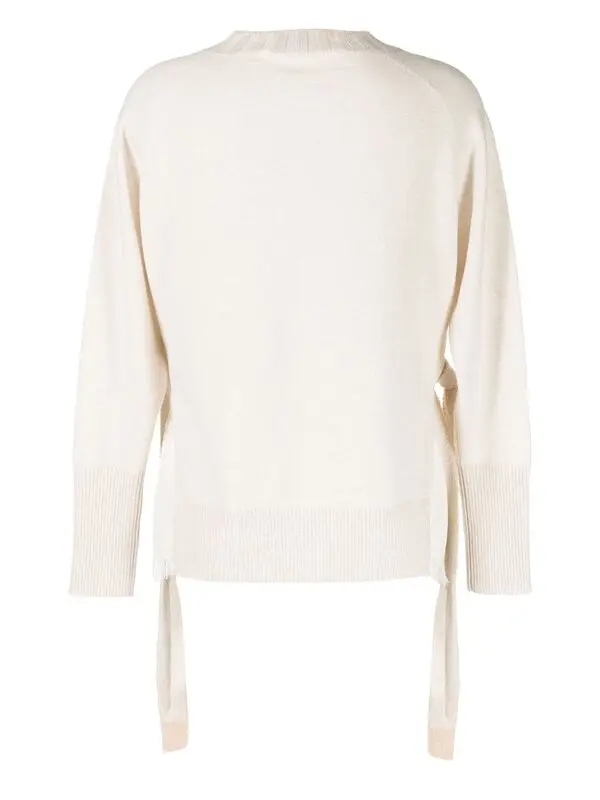 ONEFIFTEEN V-neck Jumper With Sheer Detail