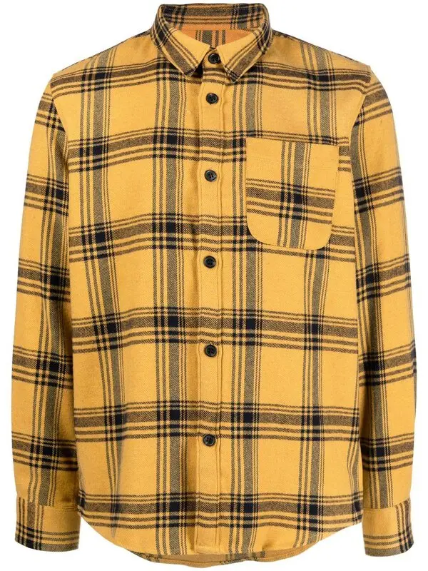 A.p.c. Check-print Long-sleeve Shirt