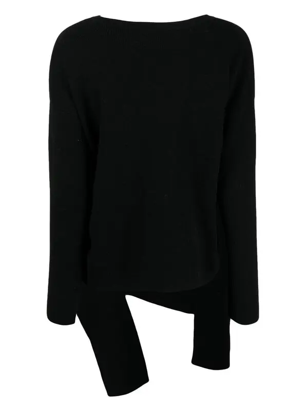 ONEFIFTEEN Asymmetric-hem Knit Sweater