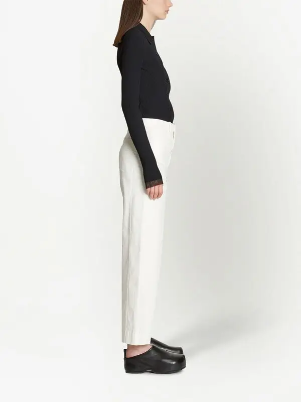 Proenza Schouler White Label Cropped Twill Culottes - White