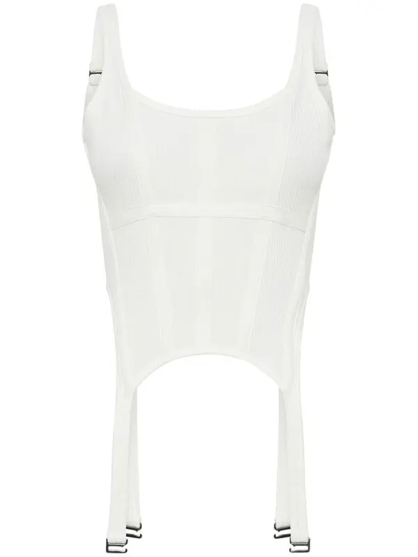 DION LEE Ribbed Combat Corset