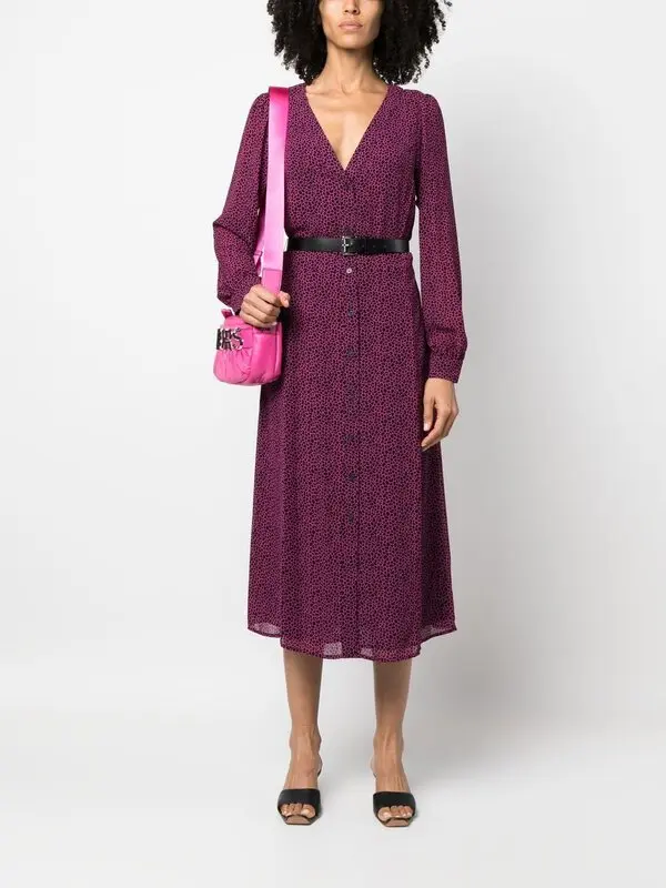 Michael Kors Belted Midi Dress