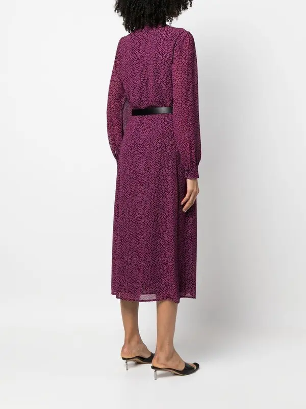 Michael Kors Belted Midi Dress