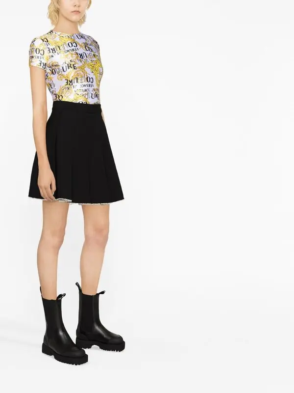 Versace Barocco-print Cropped T-shirt