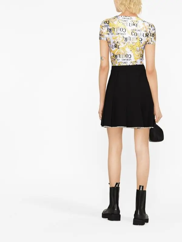 Versace Barocco-print Cropped T-shirt