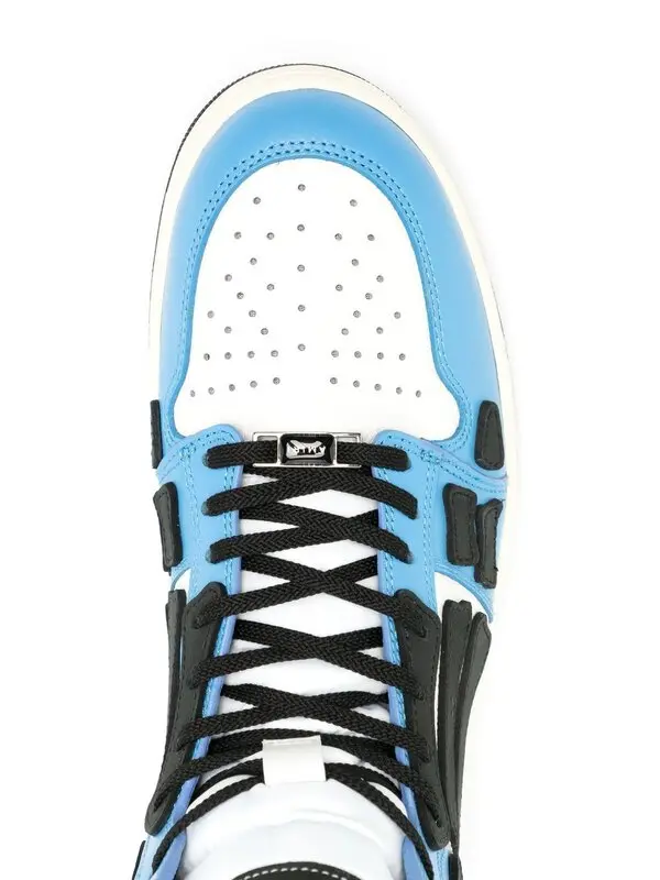 Amiri Skel Top High-top Leather Sneakers - Blue