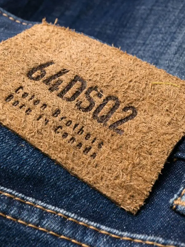 Dsquared2 Distressed-effect Straight-leg Jeans - Blue