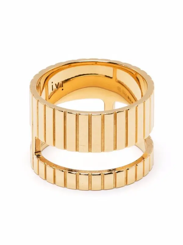 IVI Slot Cut-out Chunky Ring - Gold