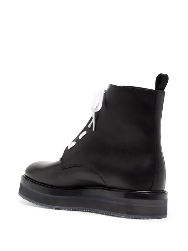 NICOLAS ANDREAS TARALIS Leather Lace-up Ankle Boots