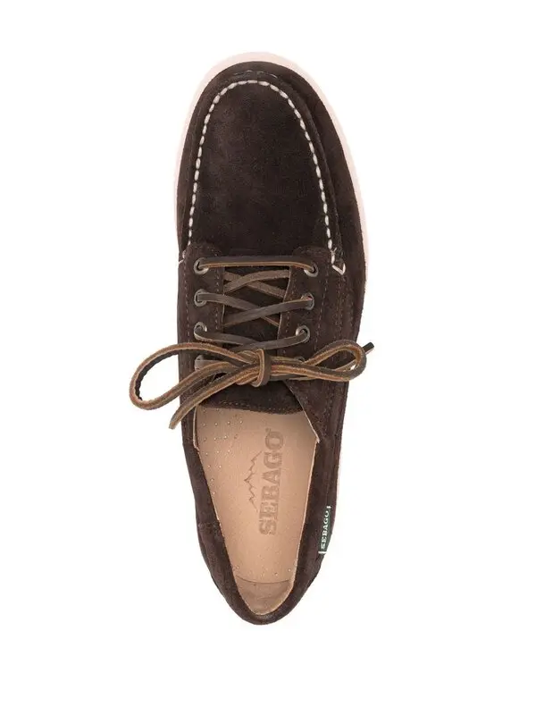 SEBAGO Lace-up Suede Boat Shoes