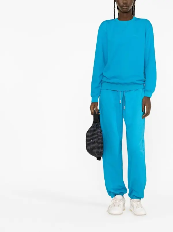 Off-White Diag-stripe Print Sweatshirt - Blue