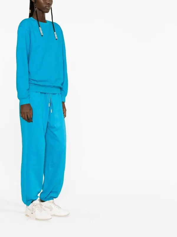 Off-White Diag-stripe Print Sweatshirt - Blue