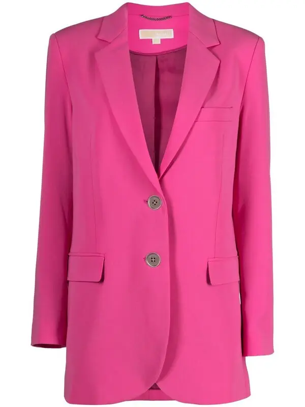 Michael Kors Single-breasted Wool Blazer - Pink