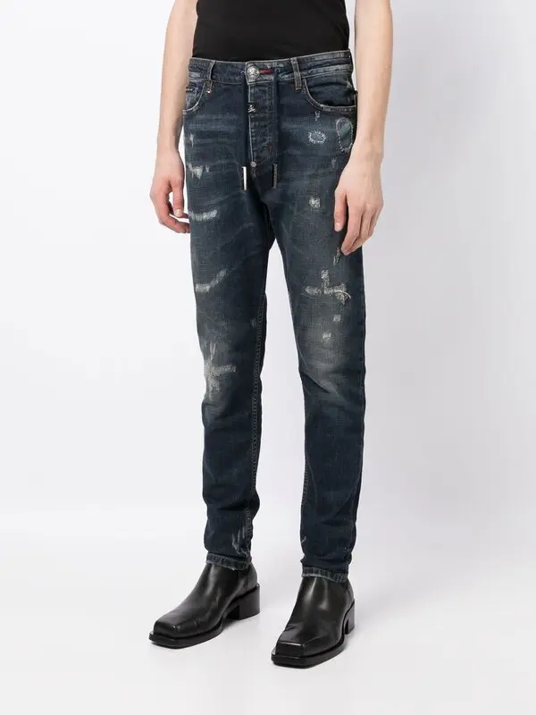 Philipp Plein Low-rise Slim-cut Jeans