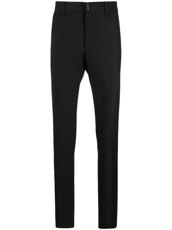 Givenchy Tailored Wool-mohair Blend Trousers - Black