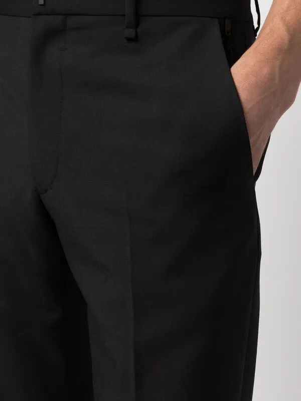 Givenchy Tailored Wool-mohair Blend Trousers - Black