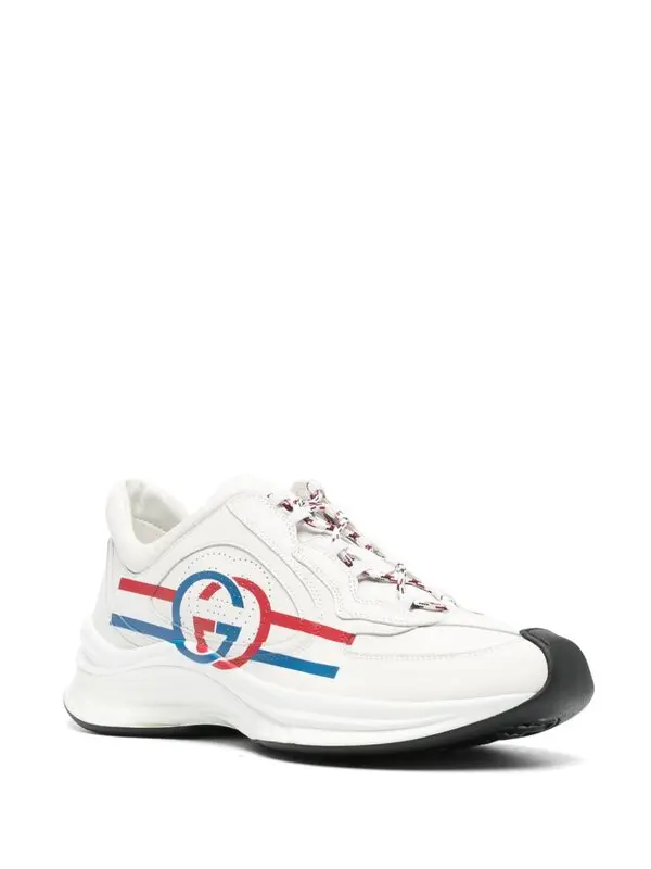 Gucci Run Leather Sneakers - White