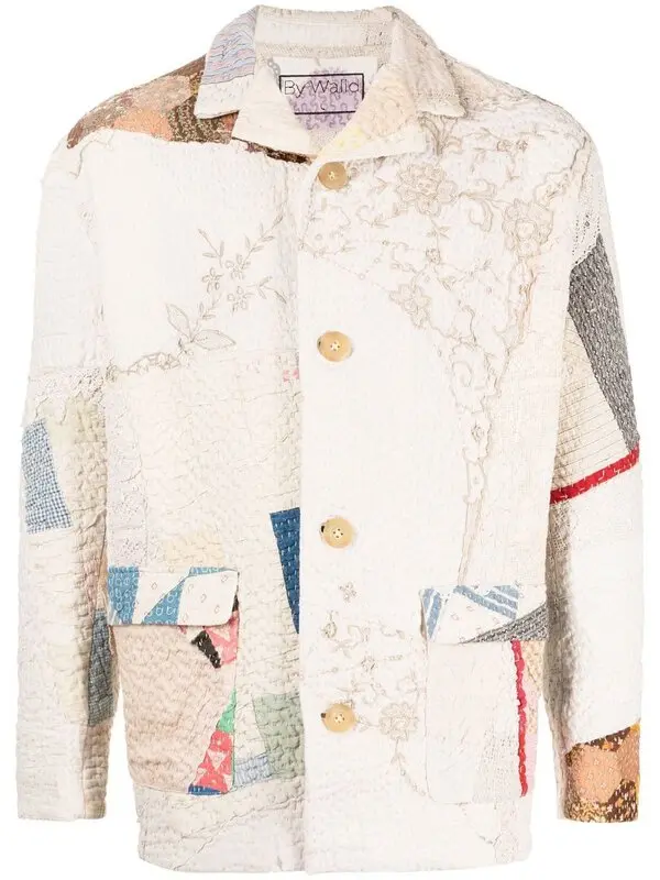 By Walid Noah Patchwork Jacket - Neutrals