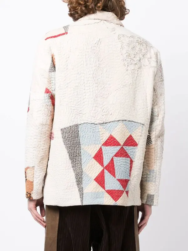 By Walid Noah Patchwork Jacket - Neutrals