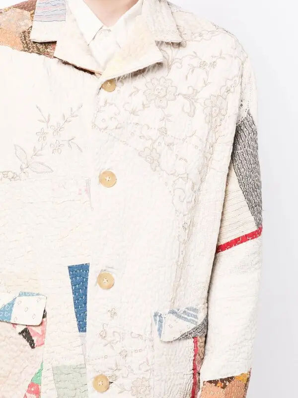 By Walid Noah Patchwork Jacket - Neutrals