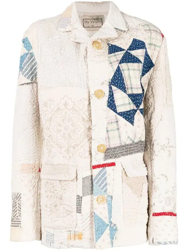 By Walid Patchwork Jacket - White