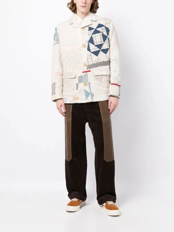 By Walid Patchwork Jacket - White