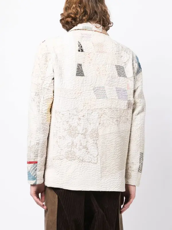 By Walid Patchwork Jacket - White