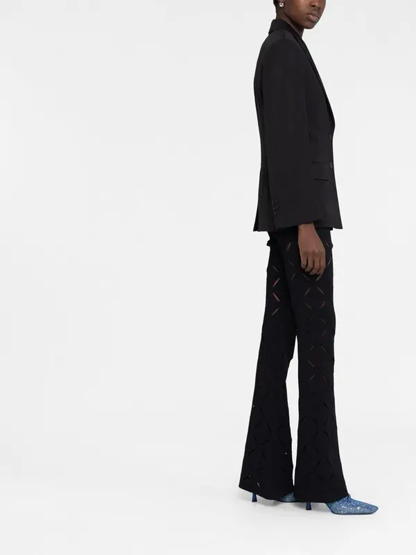 Versace Single-breasted Wool Blazer - Black