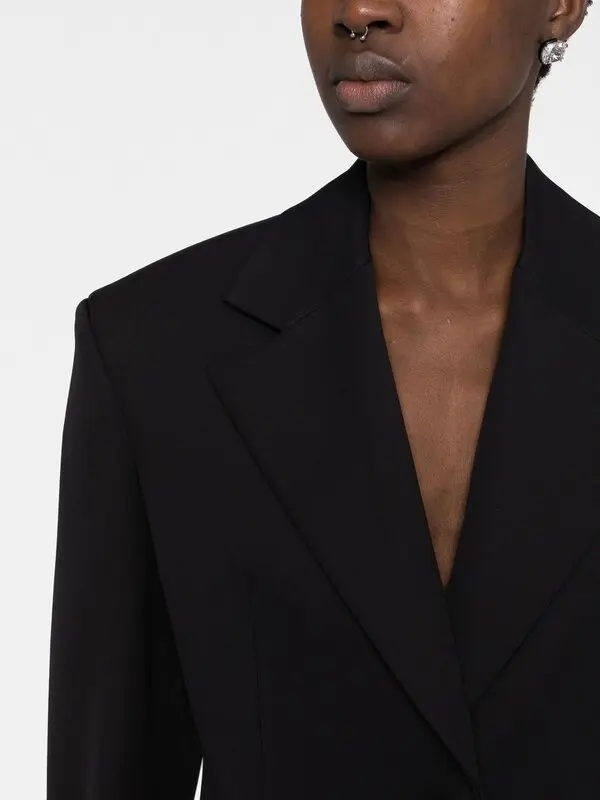 Versace Single-breasted Wool Blazer - Black