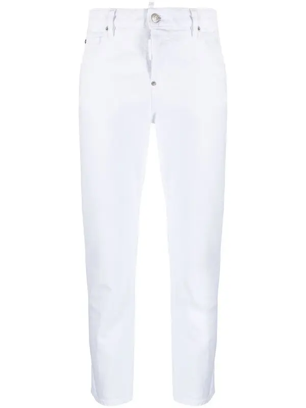 Dsquared2 Cropped Denim Jeans - White