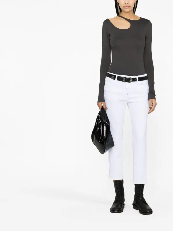 Dsquared2 Cropped Denim Jeans - White