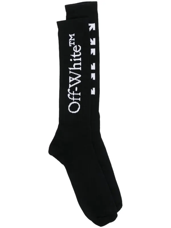 Off-White Core Bookish Arrow Socks - Black