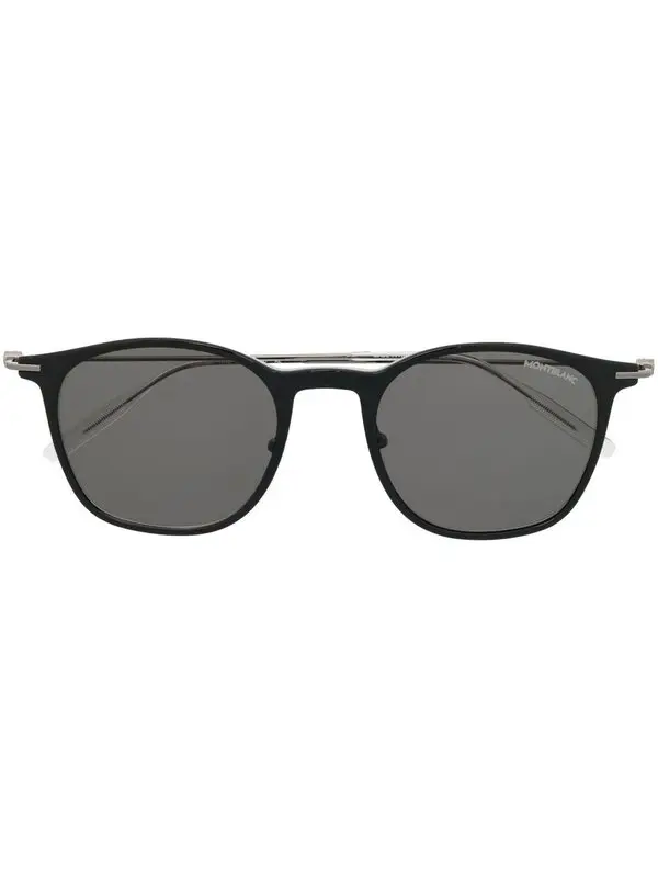Montblanc Round Frame Tinted Sunglasses - Black