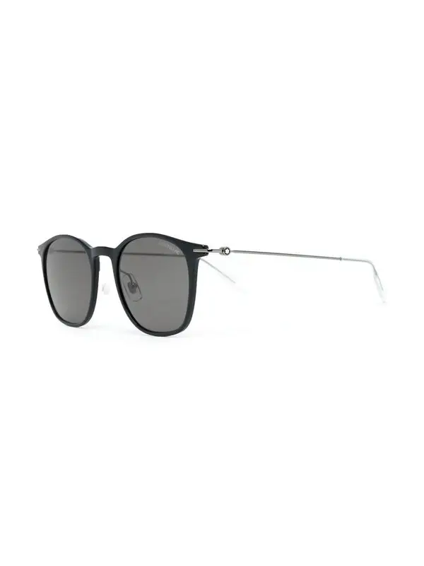 Montblanc Round Frame Tinted Sunglasses - Black