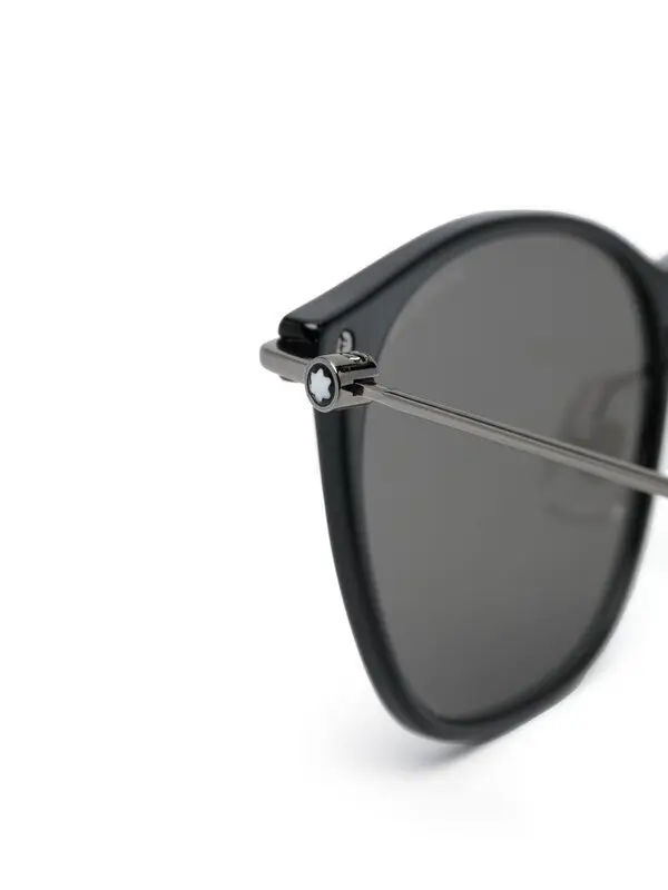 Montblanc Round Frame Tinted Sunglasses - Black
