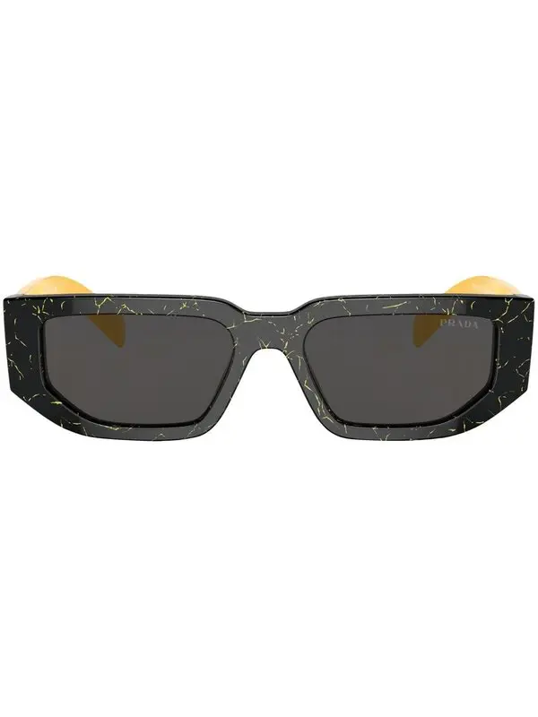Prada Logo-arm Sunglasses - Black
