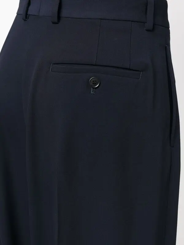 Balenciaga Large-fit Tailored Trousers - Blue