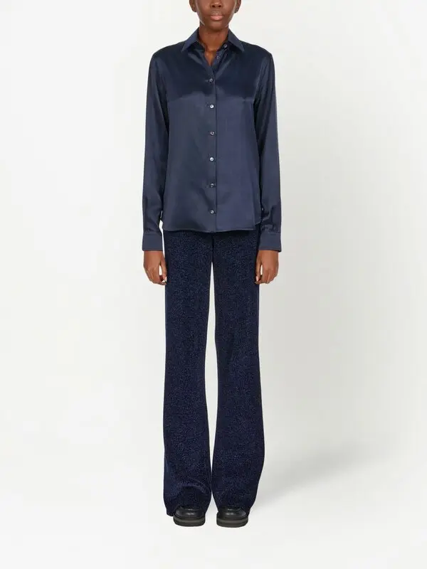 FERRAGAMO Satin Button-up Shirt