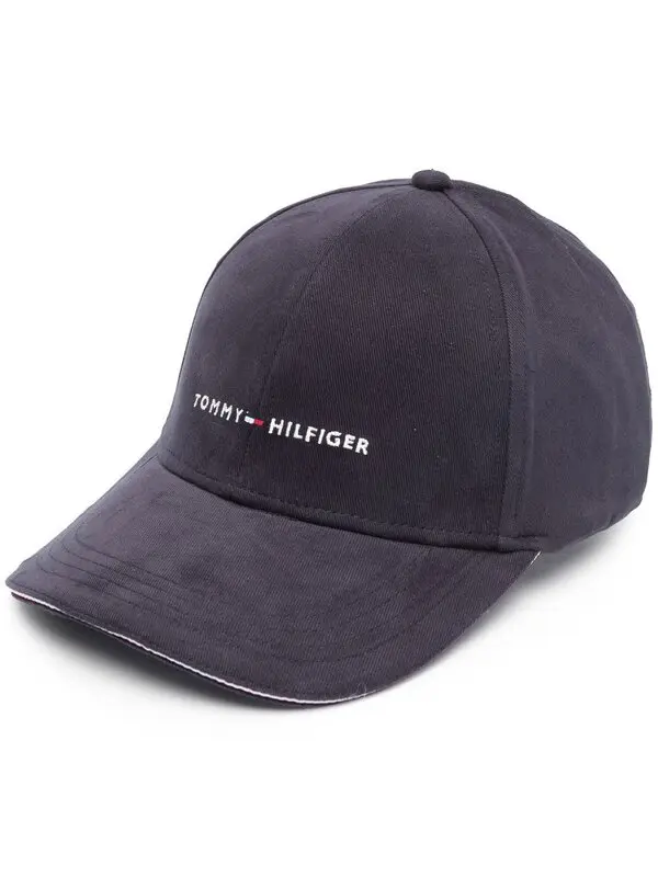 Tommy Hilfiger Embroidered Logo Baseball Cap - Blue