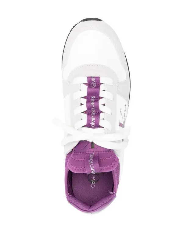 Calvin Klein Side Logo-print Low-top Sneakers - White