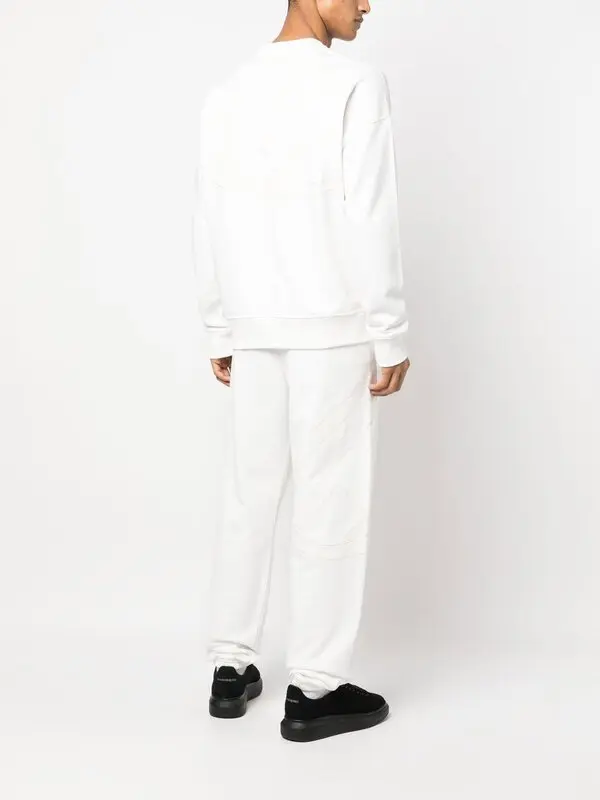 DIESEL® S-rob-megoval Cotton Sweatshirt - White