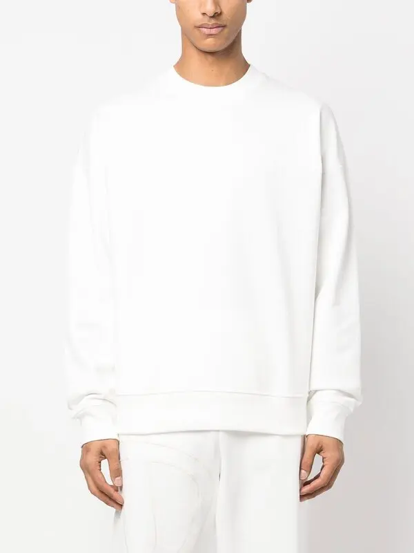 DIESEL® S-rob-megoval Cotton Sweatshirt - White