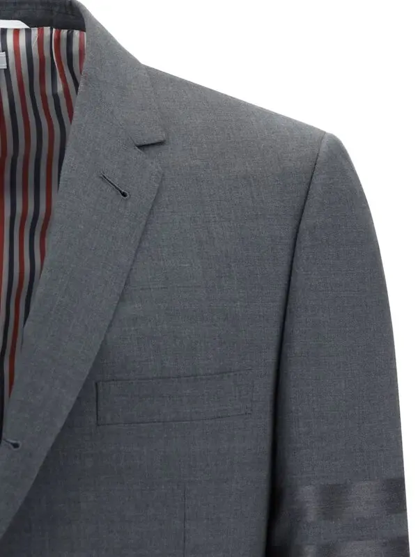 Thom Browne 4-bar Stripe Blazer - Grey
