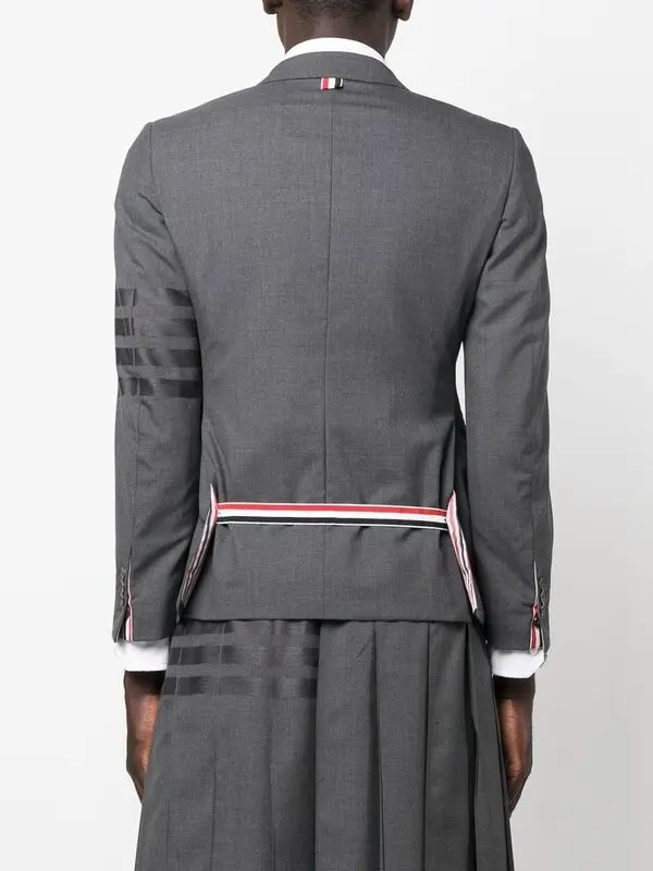 Thom Browne 4-bar Stripe Blazer - Grey